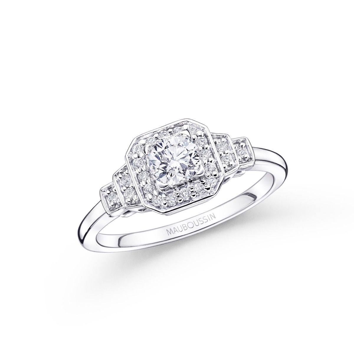 Mauboussin Solitaire Un Automne 1930 N°5 Taille 54